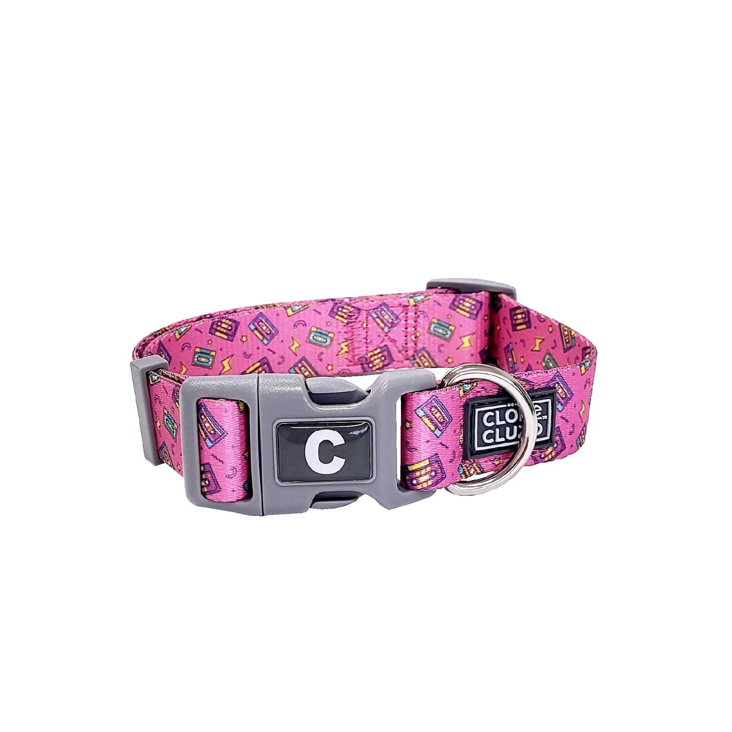 Cassette Printed Dog Collar – CloeCluzo